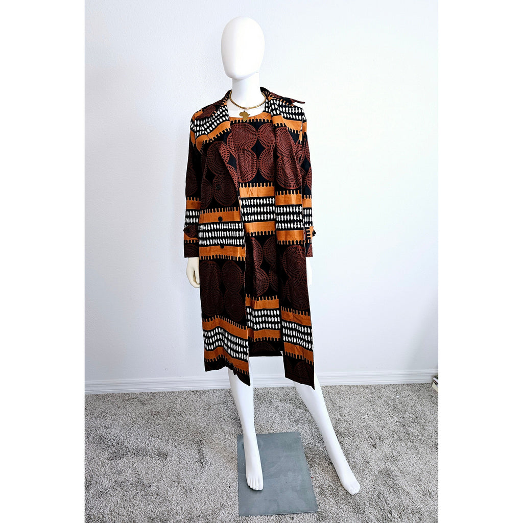 African Ankara Kitenge Two Piece Dress Suit Set - Made in Kenya ...